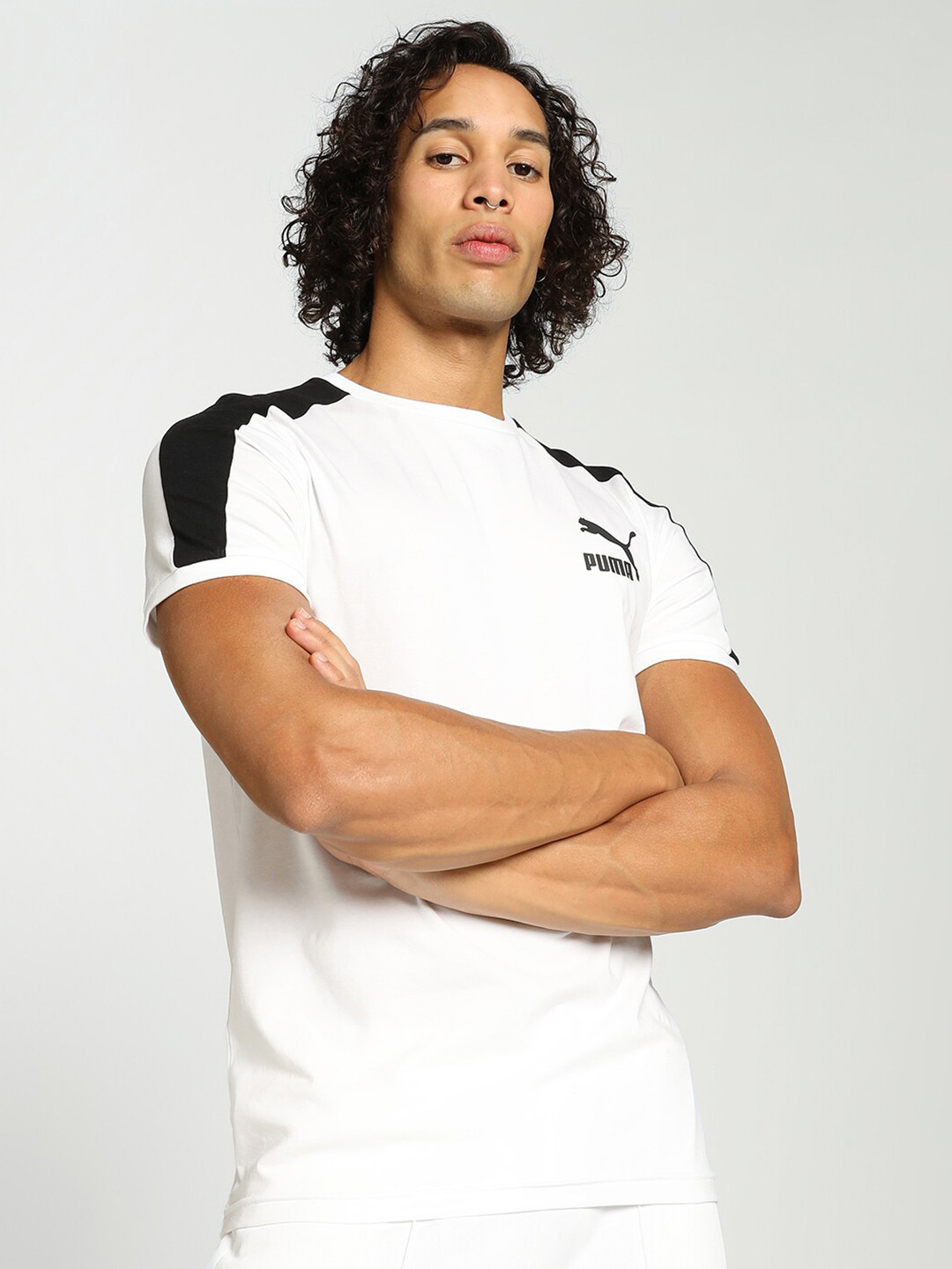 Buy Puma T7 Iconic Cotton Slim Fit T Shirt - Tshirts for Men 28055194 ...