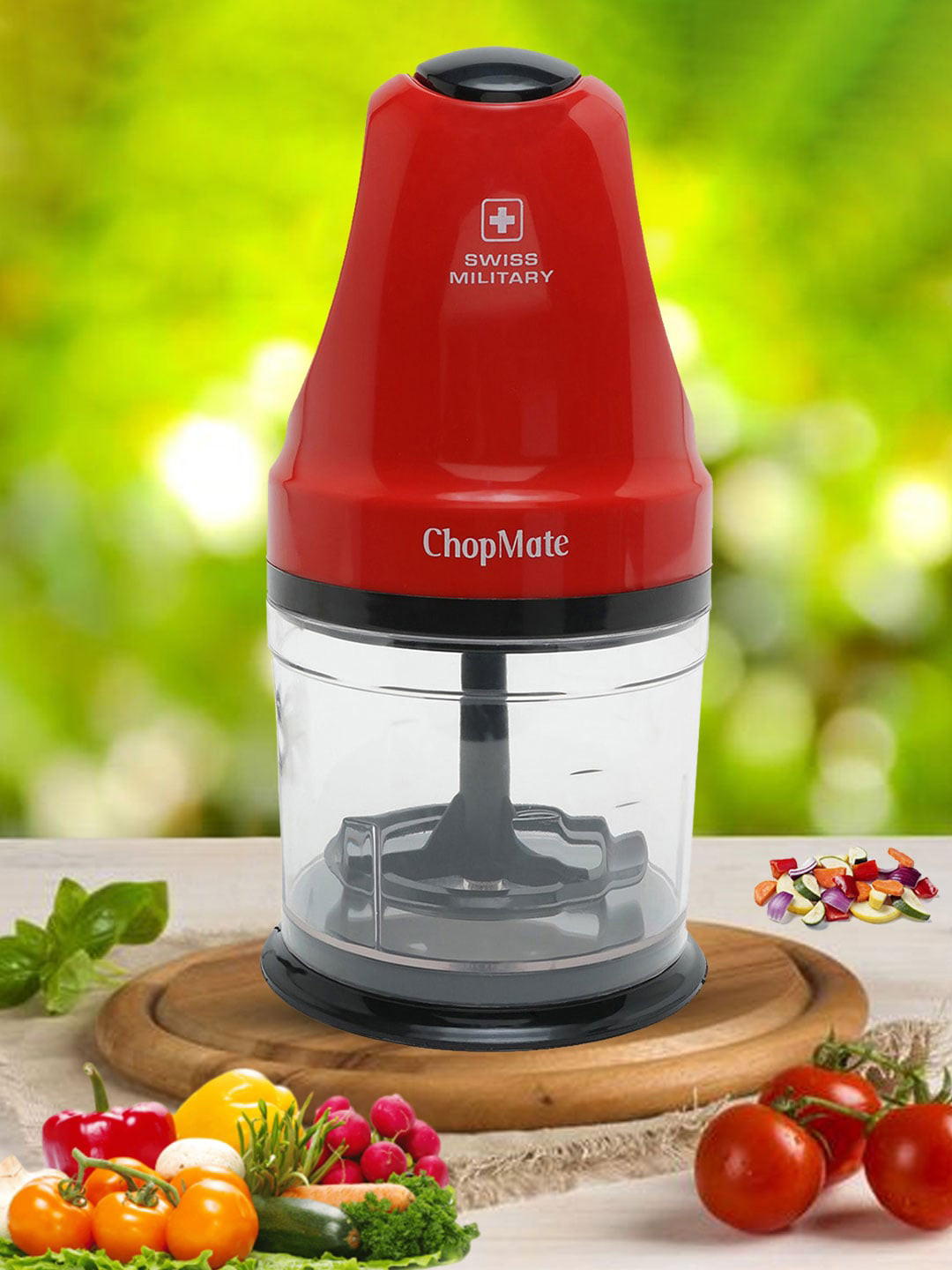 Buy SWISS MILITARY Red Chopmate Electric Chopper - Food Processors for ...