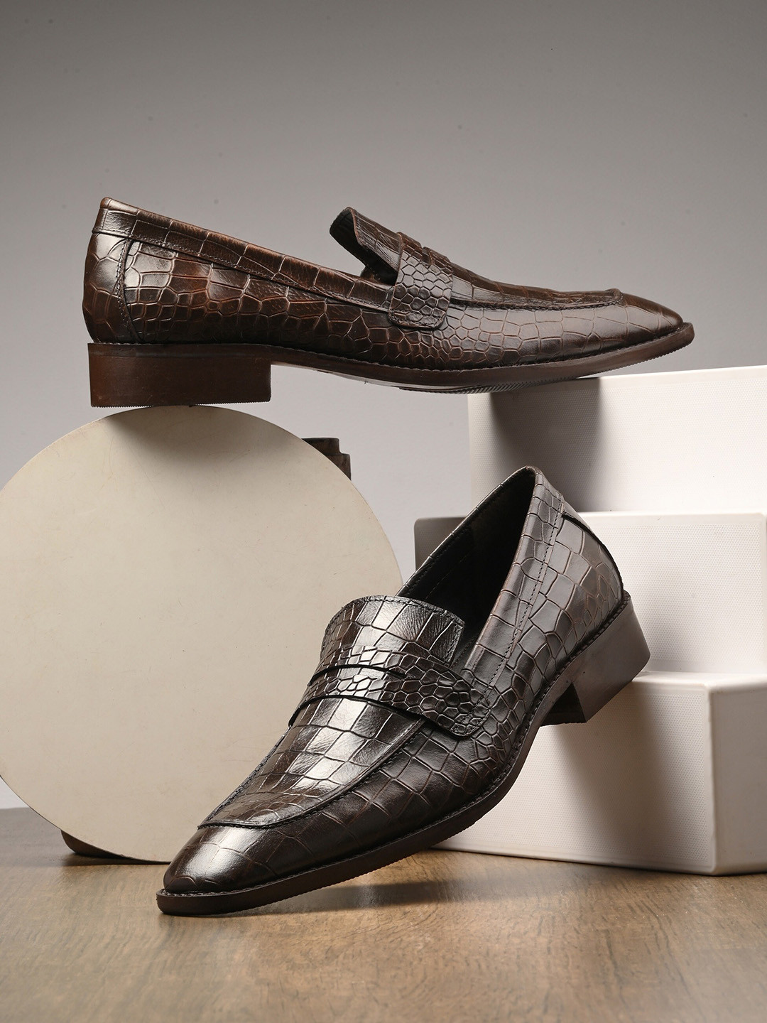 Buy CARLO ROMANO Men Leather Formal Slip Ons - Formal Shoes for Men ...