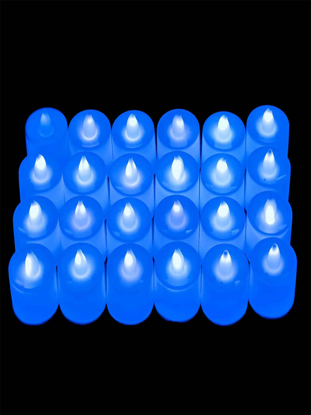 Buy Kuber Industries 24Pcs Blue LED Tea Light Battery Candles For Home ...