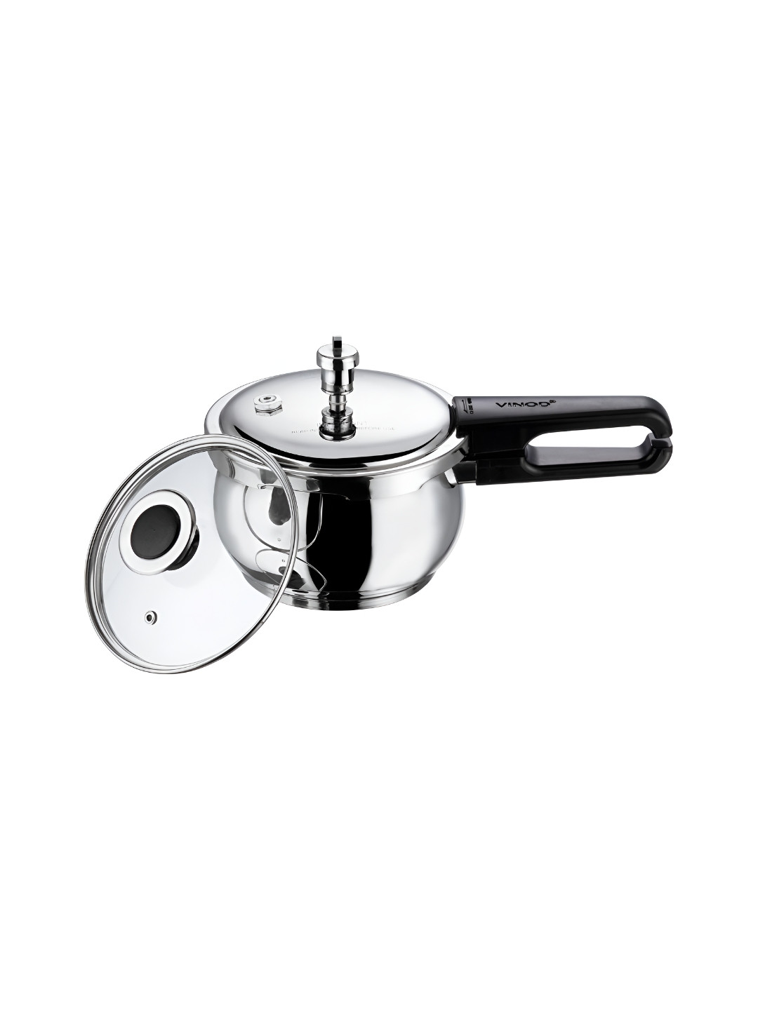 Buy Vinod Silver Toned Stainless Steel Induction Base Splendid Plus ...