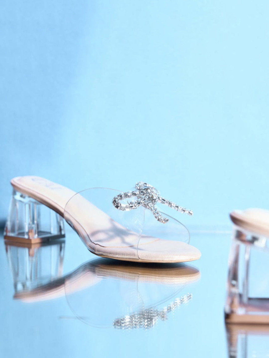 Buy CAI PU Party Block Mules - Heels for Women 28088322 | Myntra