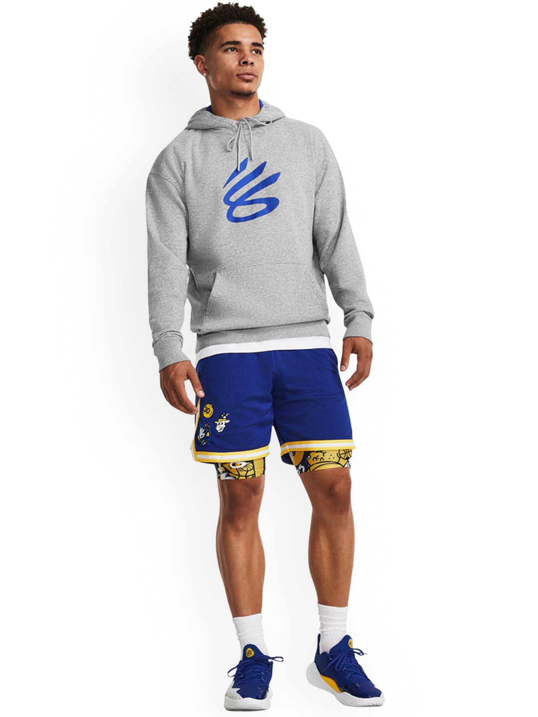 Buy UNDER ARMOUR UA Curry HeatGear Men Printed Skinny Fit Sports Shorts ...