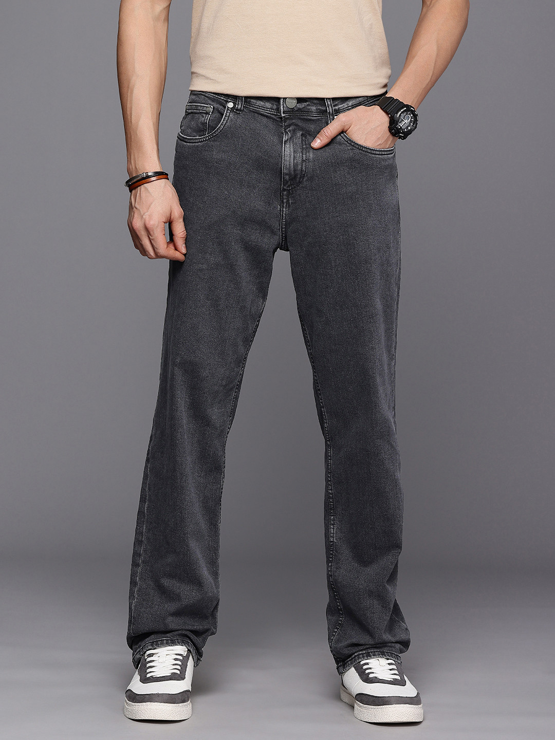 Buy Ducati X Scrambler Men Straight Fit Heavy Fade Stretchable Jeans ...