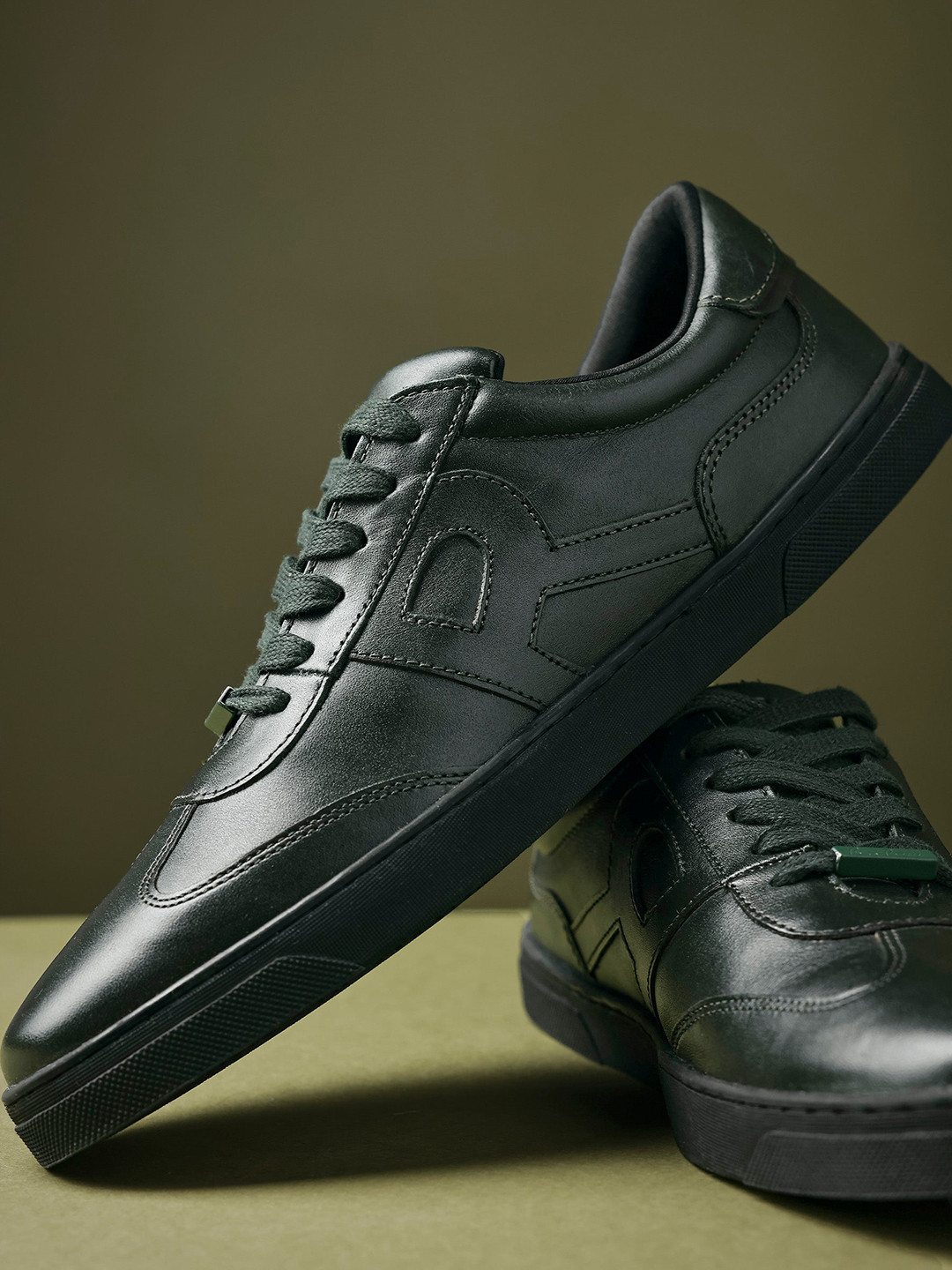 Buy RARE RABBIT Men Merc Textured Leather Sneakers - Casual Shoes for ...