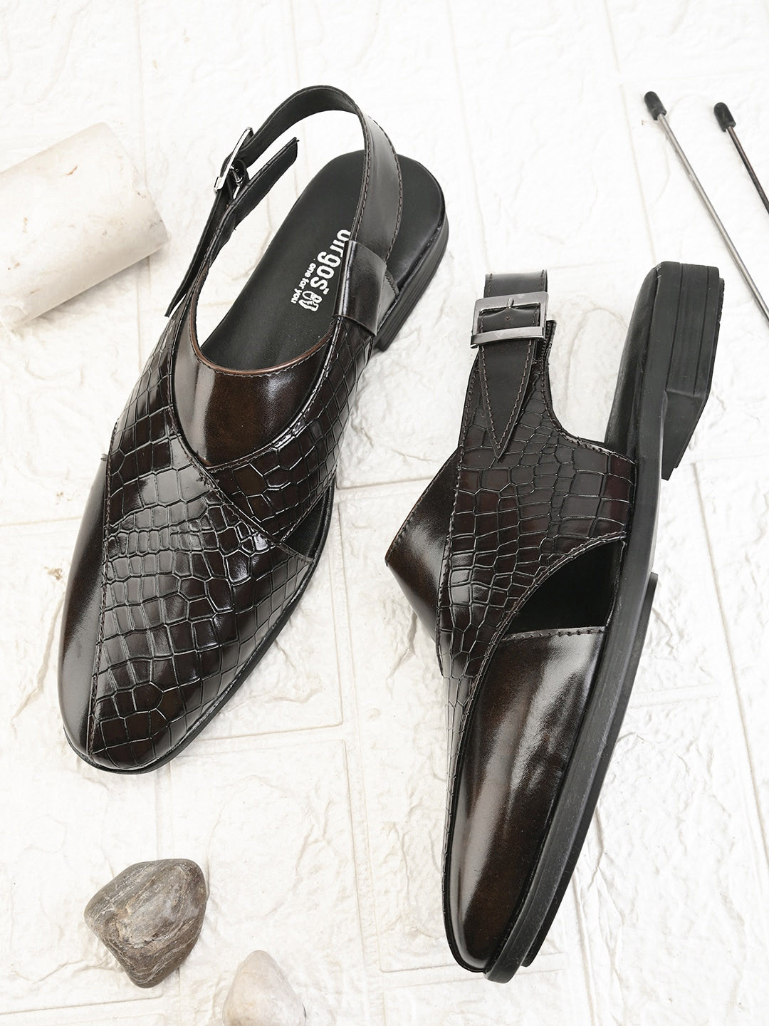 Buy Birgos Men Colourblocked Leather Slip On Sneakers - Casual Shoes ...