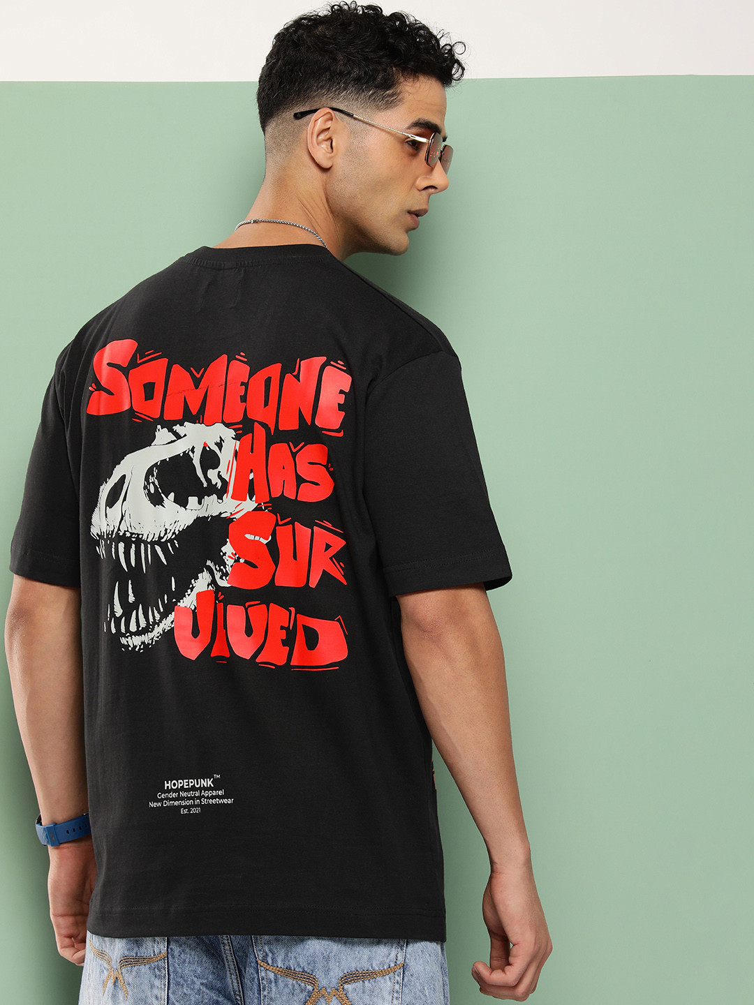 Buy HOPEPUNK Men Graphic Printed Oversized T Shirt - Tshirts for Men ...