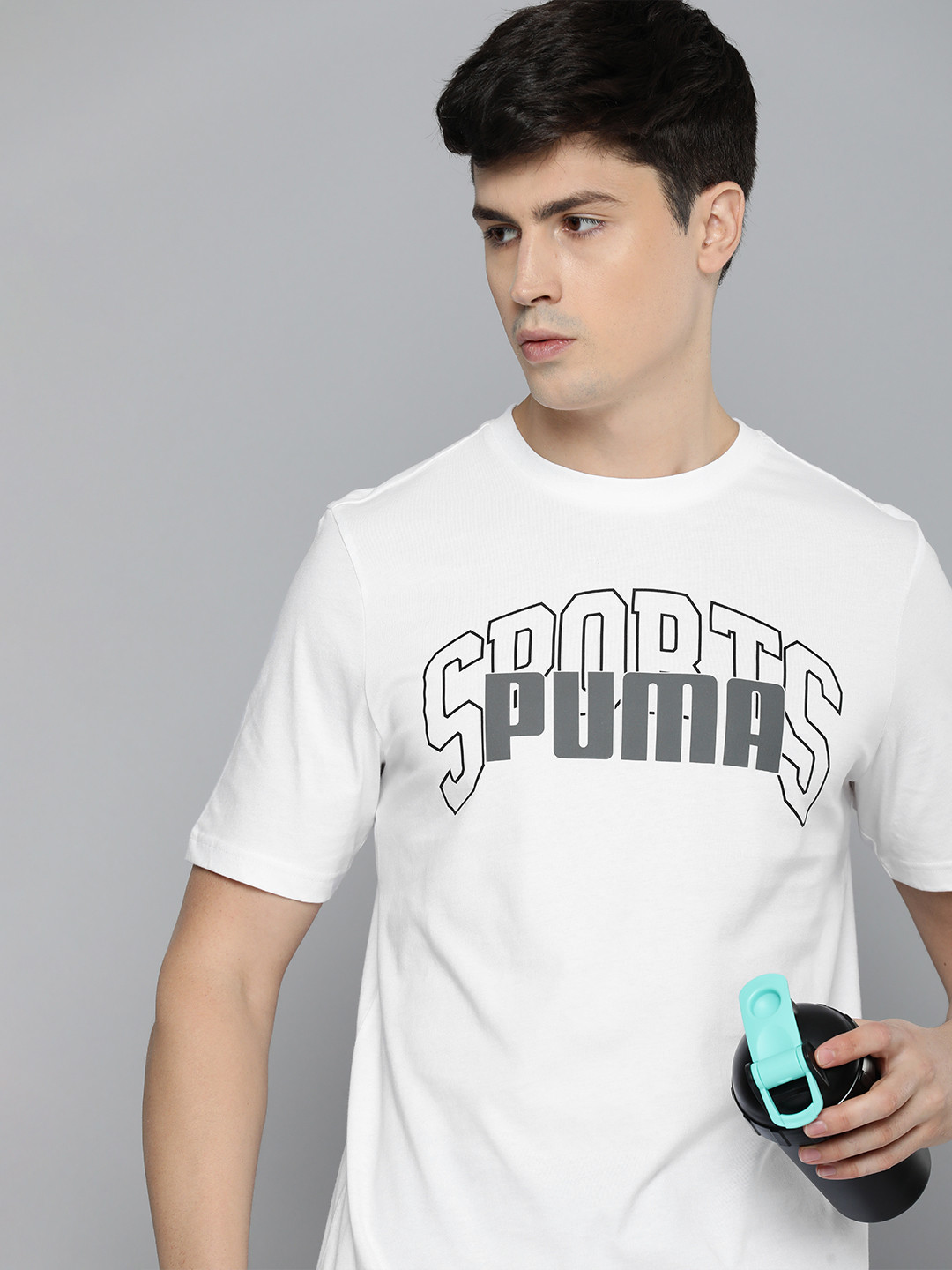 Buy Puma Men Graphics Collegiate Printed Pure Cotton T Shirt - Tshirts ...