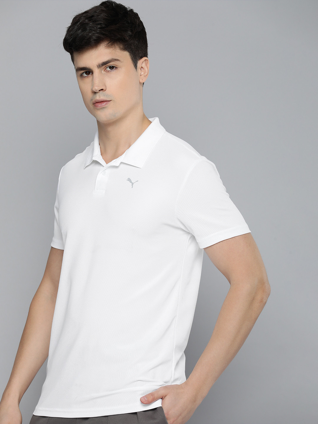 Buy Puma Men Training Polo Collar DryCELL T Shirt - Tshirts for Men ...