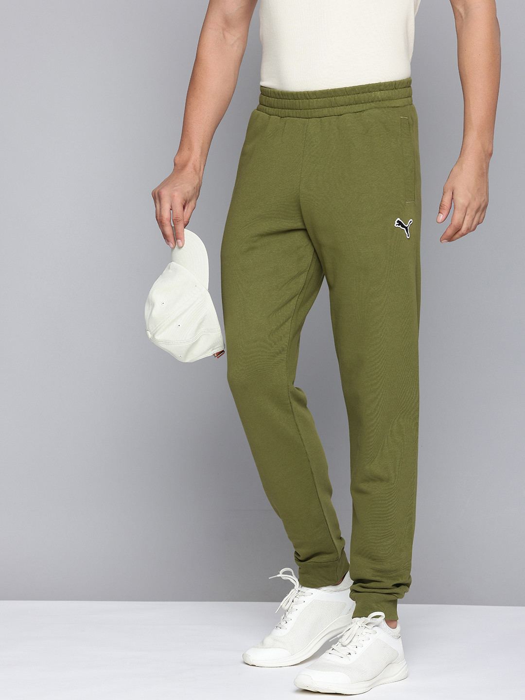 Buy Puma Men Pure Cotton Better Essentials Outdoor Joggers Track Pants ...