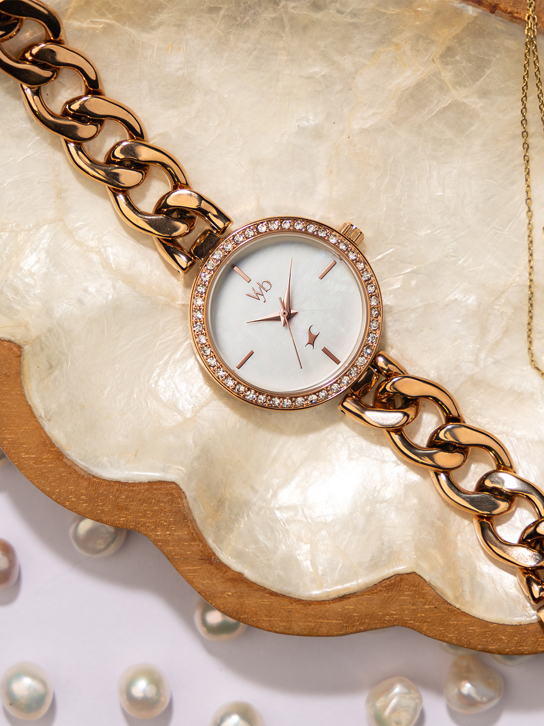 Buy Fastrack Vyb Showstopper Women Embellished Dial Analogue Watch ...