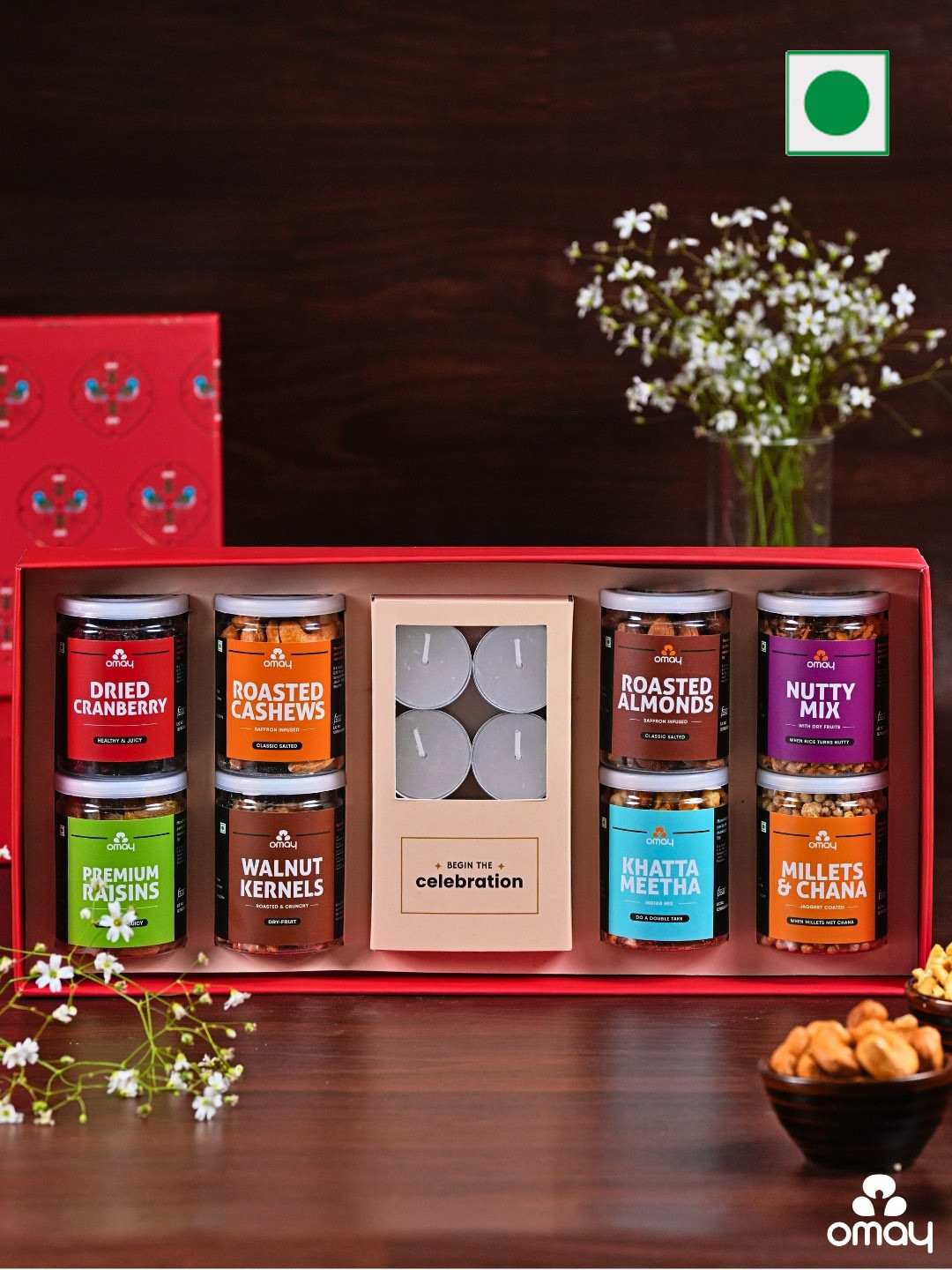 Buy Omay Foods Joyous Wellness Gift Box - Assorted Gifts for Unisex ...