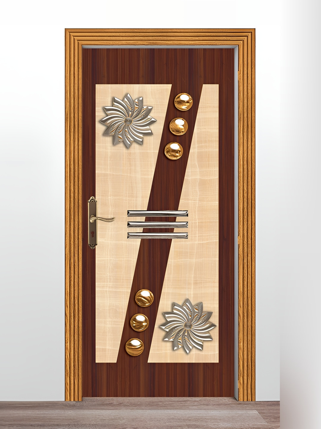 Buy British Terminal Brown Printed Self Adhesive Water Resistant Door ...