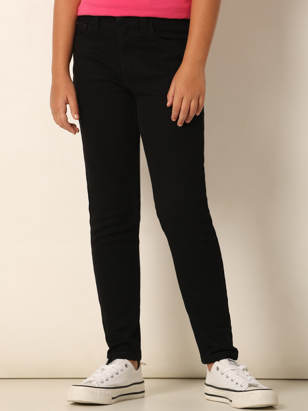 Buy Vero Moda Girls Skinny Fit Mid Rise Clean Look Stretchable Jeans ...