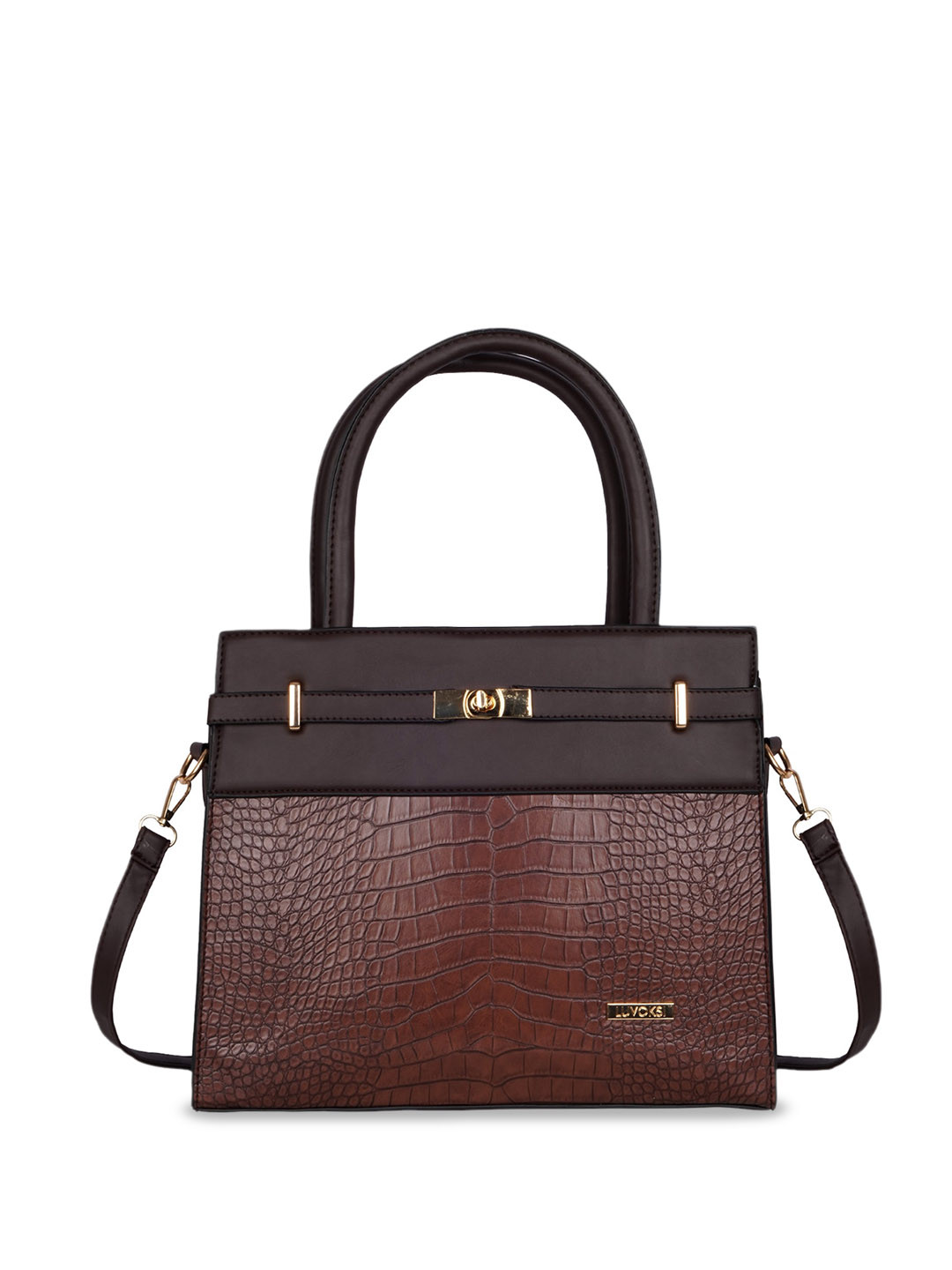 Buy Luvoksi Animal Textured Structured Handheld Bag - Handbags for ...