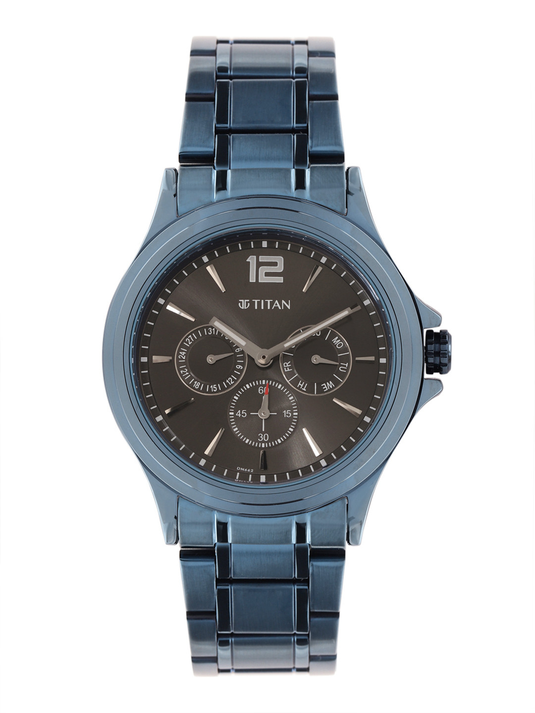 Buy Titan Men Classique Bracelet Style Analogue Watch 1698QM01 Grey ...