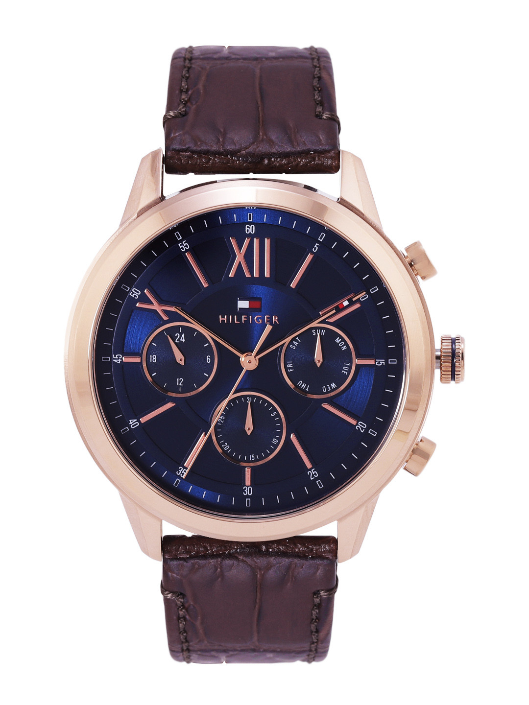 Buy Tommy Hilfiger Men Morrison Leather Croc Textured Straps ...