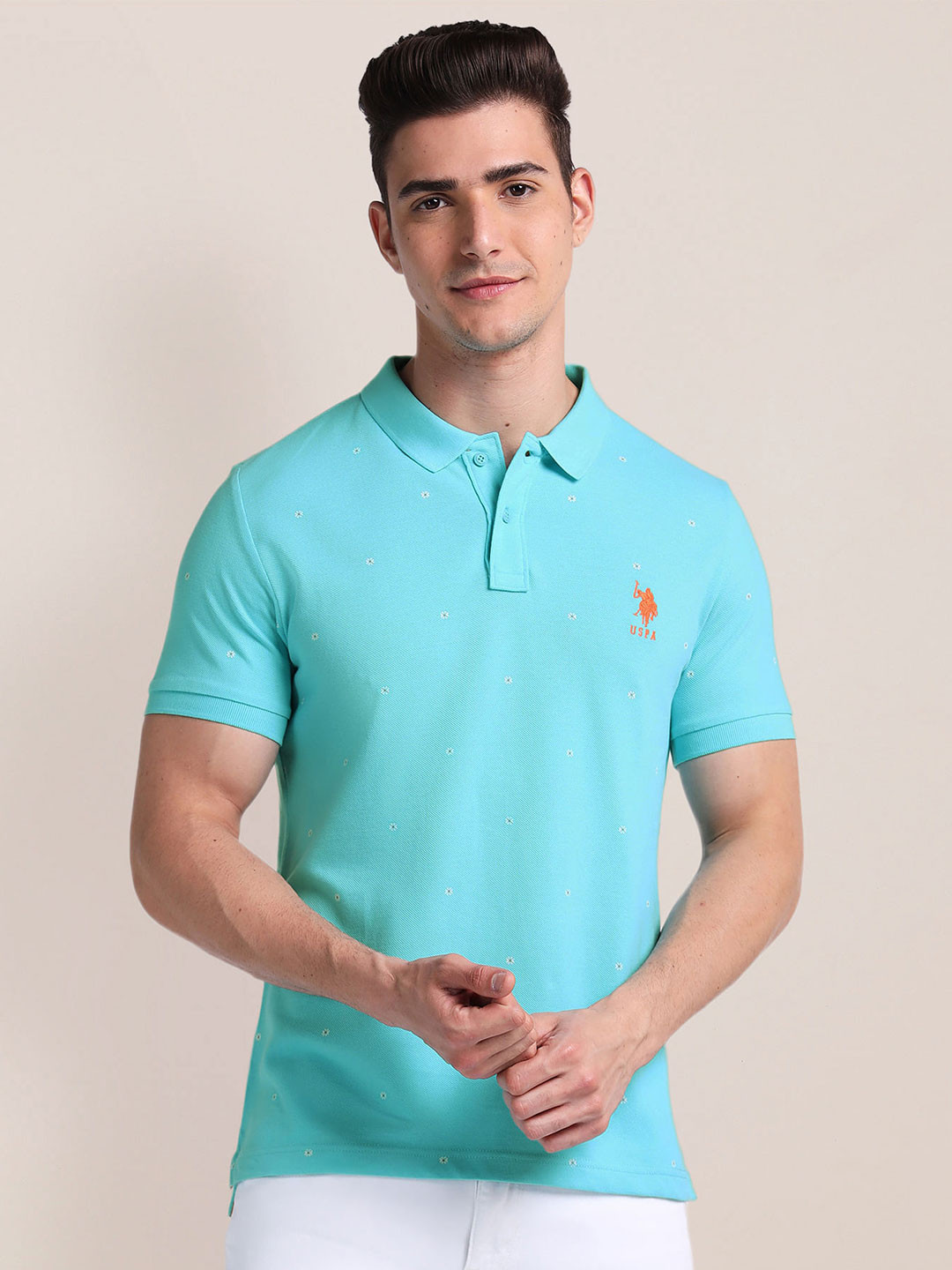 Buy U.S. Polo Assn. Polo Collar Slim Fit T Shirt - Tshirts for Men 28193502 | Myntra