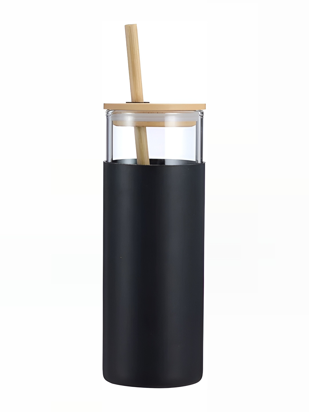 Buy WELOUR Black Glass Water Bottle 480ml - Water Bottle for Unisex ...