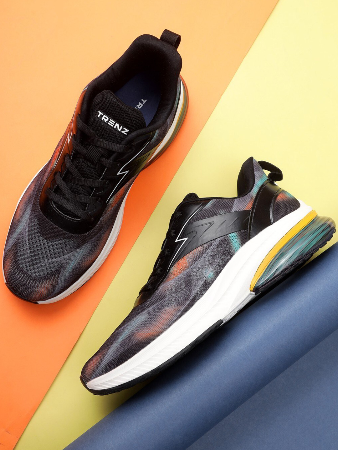 Buy Trenz Men Textured Lace Up Running Shoes - Sports Shoes for Men ...