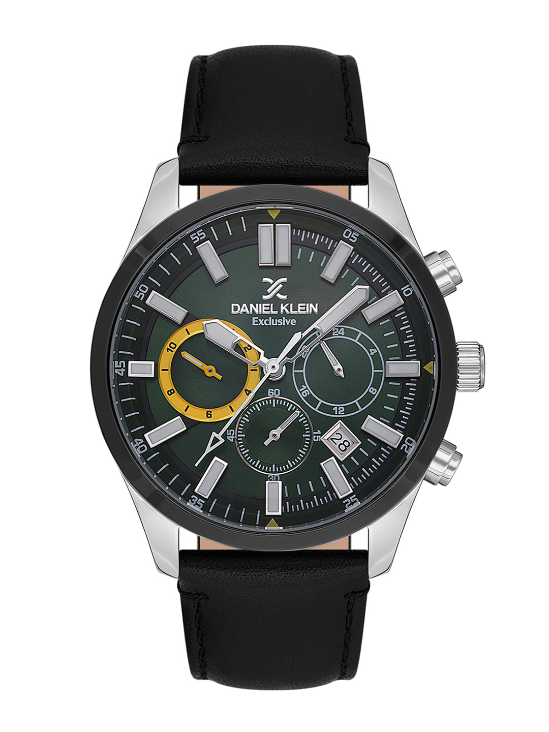 Buy Daniel Klein Exclusive Men Printed Dial & Leather Straps Analogue ...