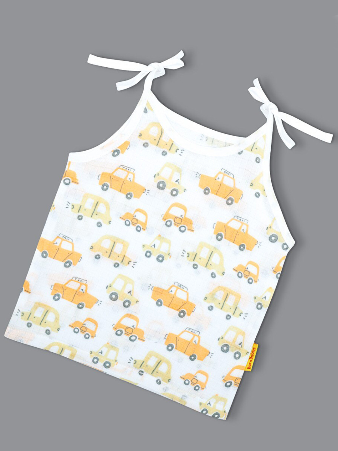 Buy Born Babies Infants Printed Organic Cotton Jabla - Innerwear Vests ...