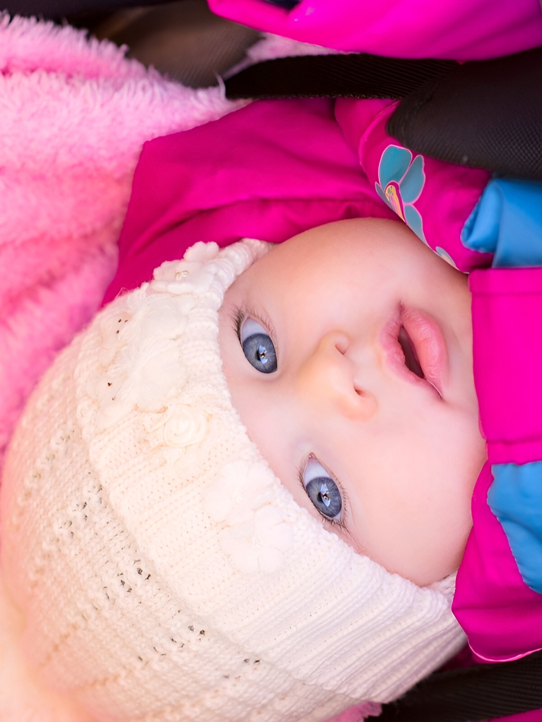 Buy Wallpics Pink & Blue Baby Printed Waterproof Wallpaper - Decals And ...