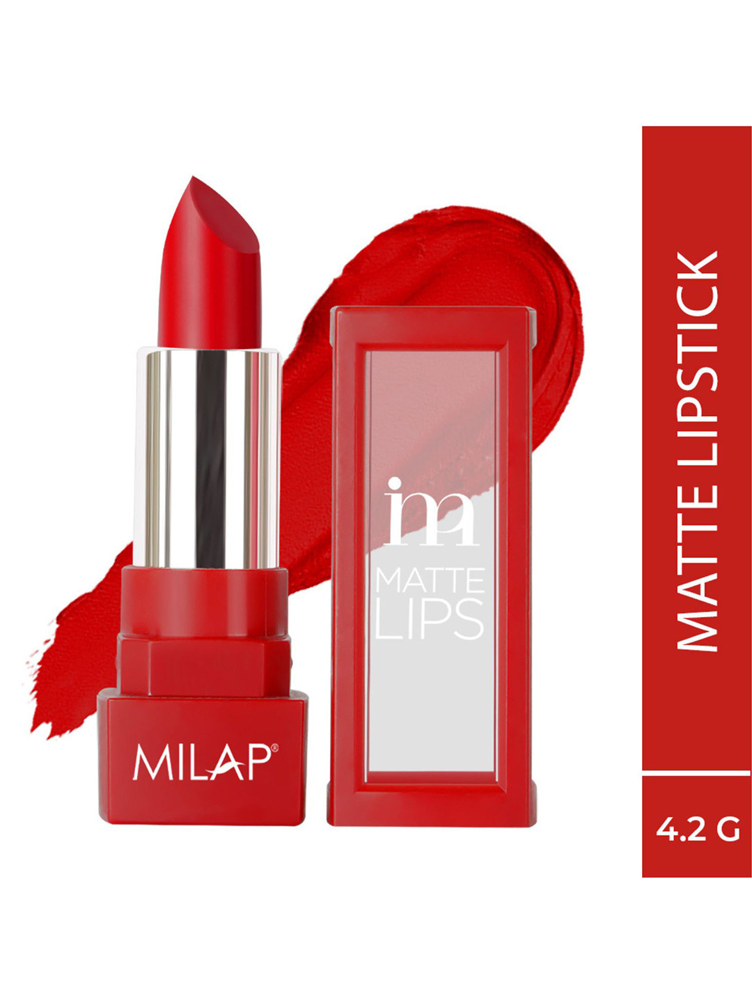 Buy MILAP Matte Lips Long Lasting Lightweight Bullet Lipstick 4.2g Full ...