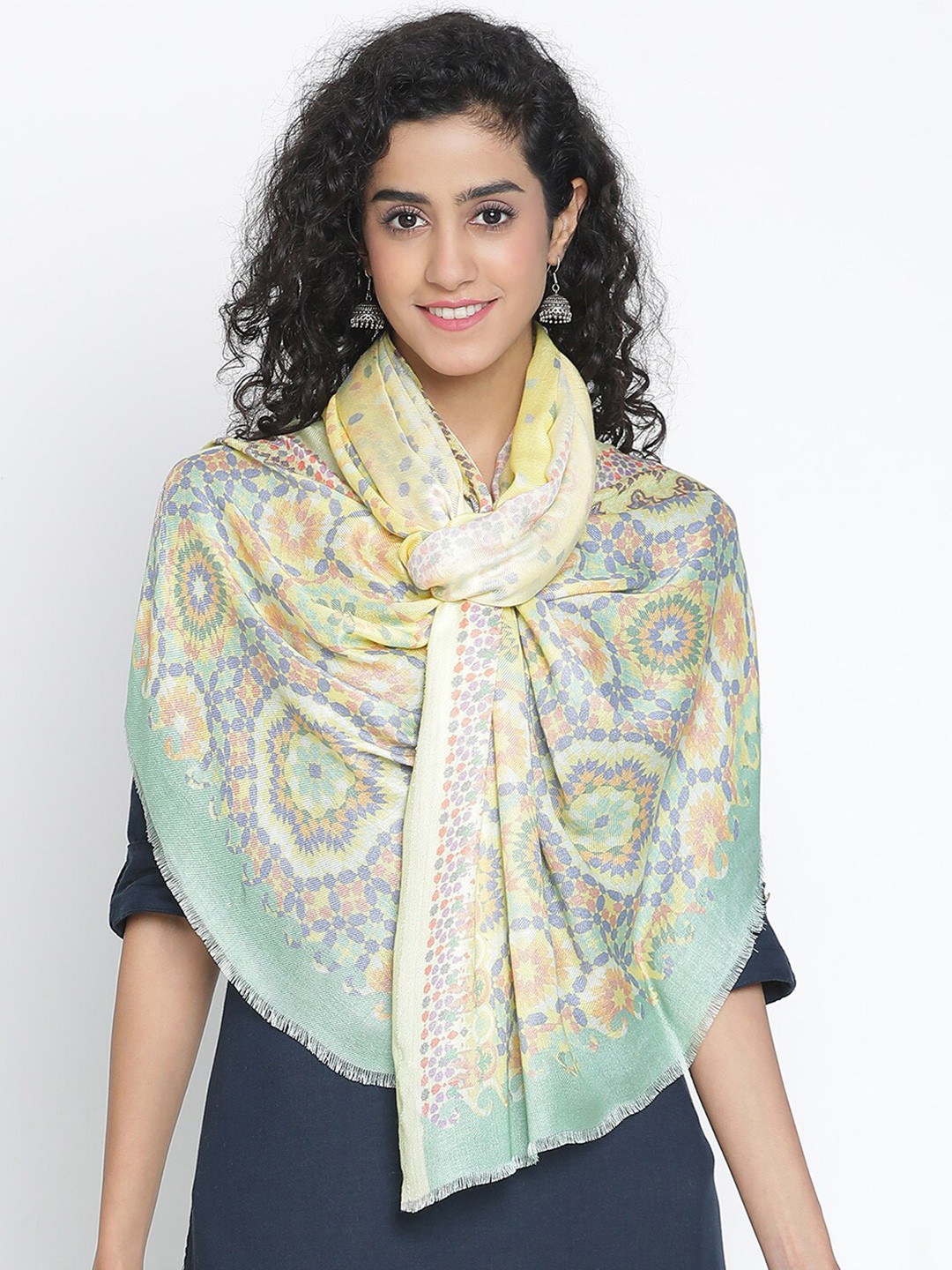 Buy SHINGORA Floral Printed Stole - Stoles for Women 28241442 | Myntra