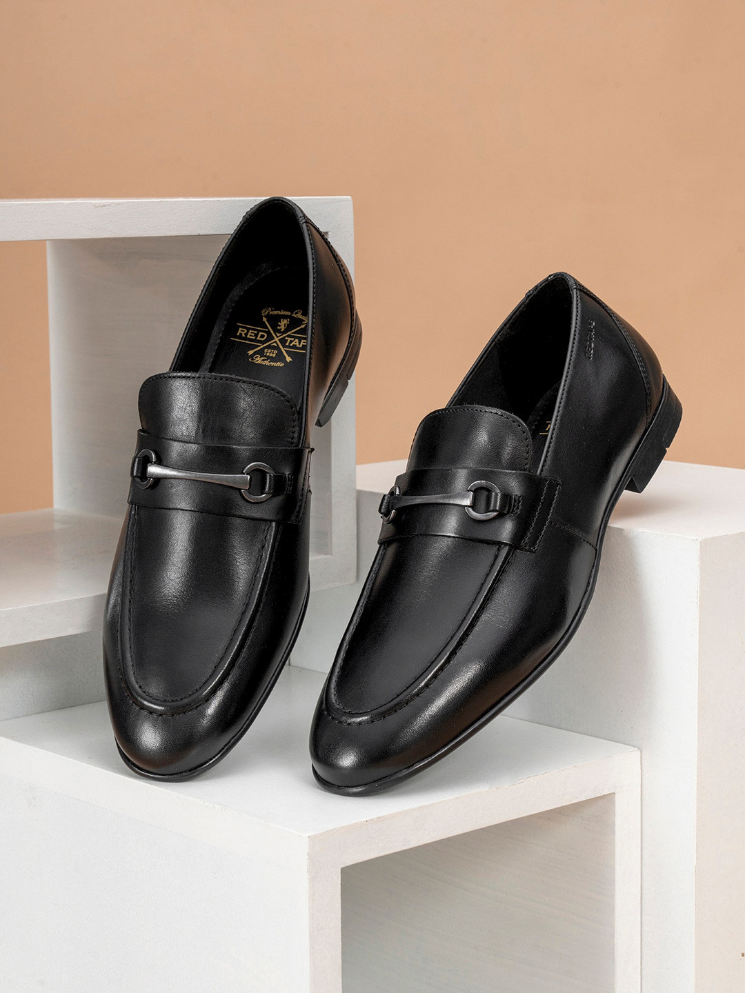 Buy Red Tape Men Round Toe Leather Formal Loafers - Formal Shoes for ...