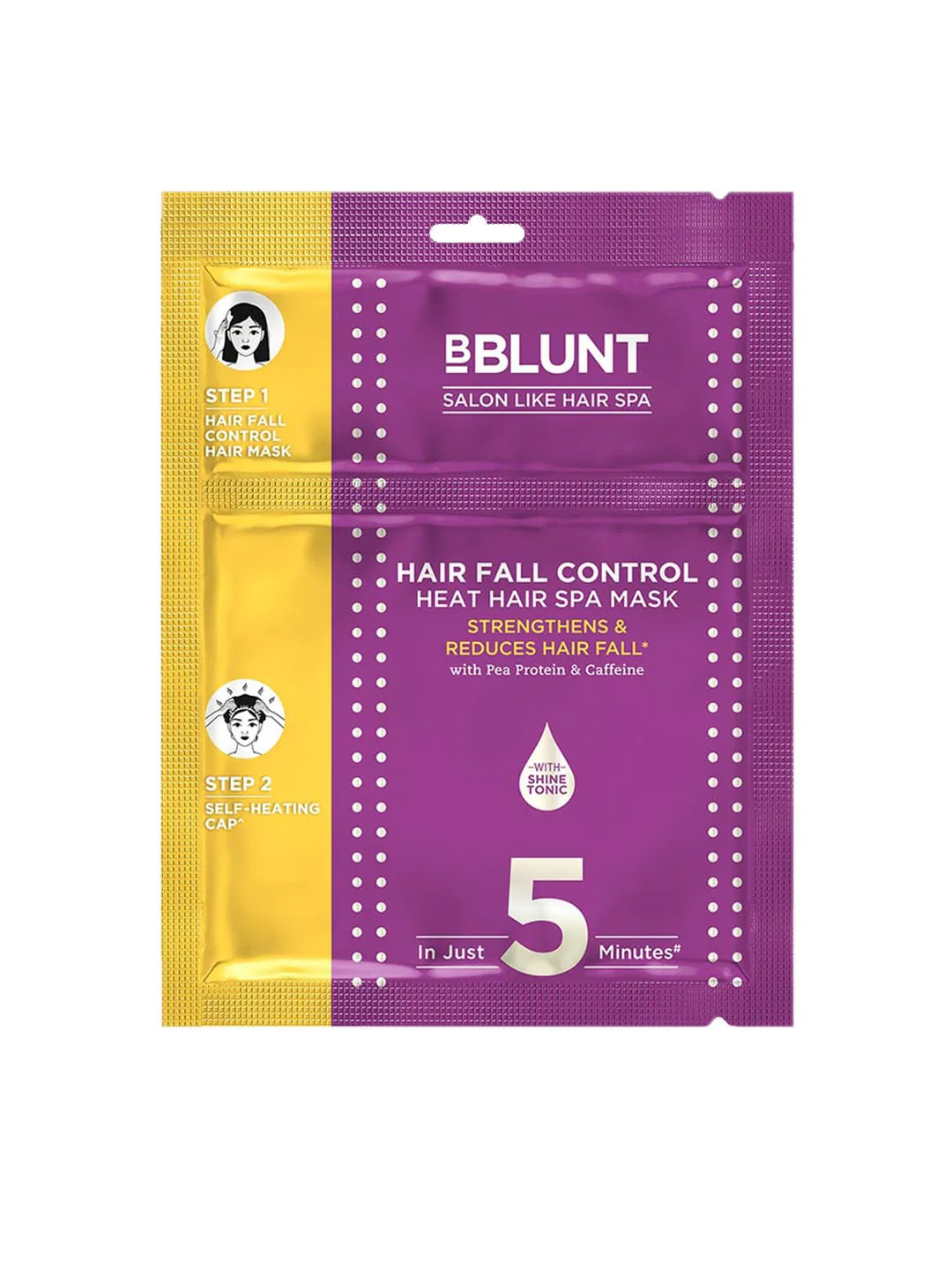 Buy BBLUNT Hair Fall Control Heat Hair Spa Mask With Pea Protein ...