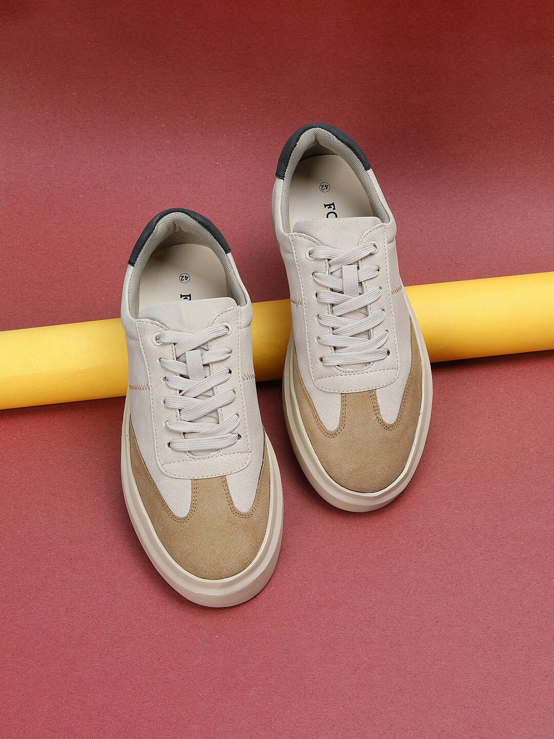 Buy Forca By Lifestyle Men Colourblocked Lace Up Sneakers - Casual ...