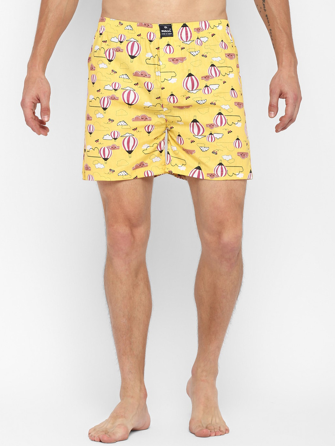 Buy Bukkl Conversational Printed Pure Cotton Printed Boxer LAFFER 18 ...