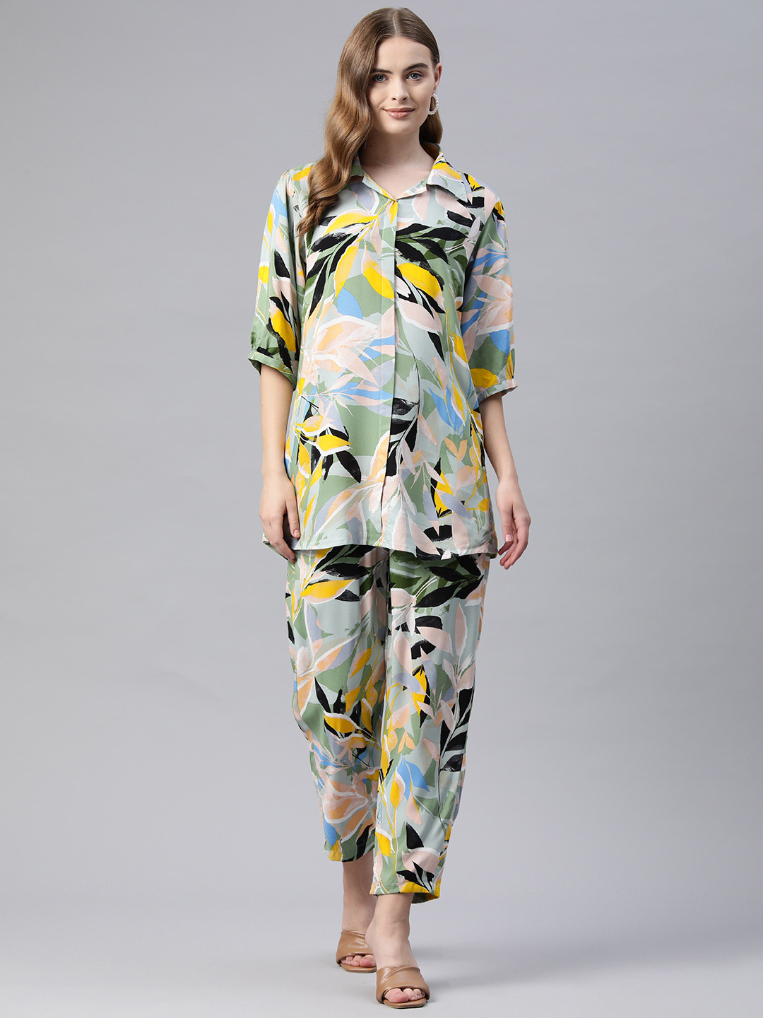Buy One Femme Women Printed Cotton Co Ords Set - Co Ords for Women ...