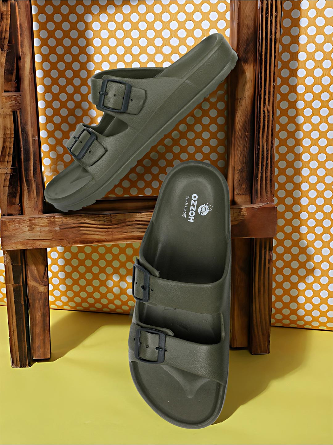 Buy OZZOH Men Open Toe Sliders - Flip Flops for Men 28275922 | Myntra