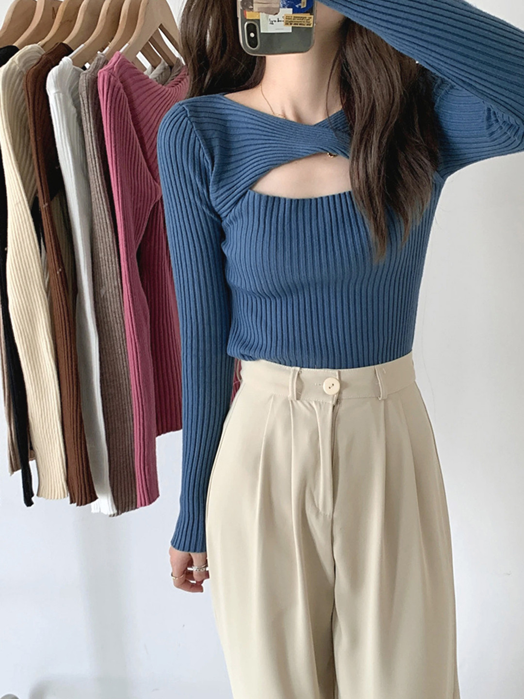 Buy LULU & SKY Striped Cut Out Detail Top - Tops for Women 28281316 ...