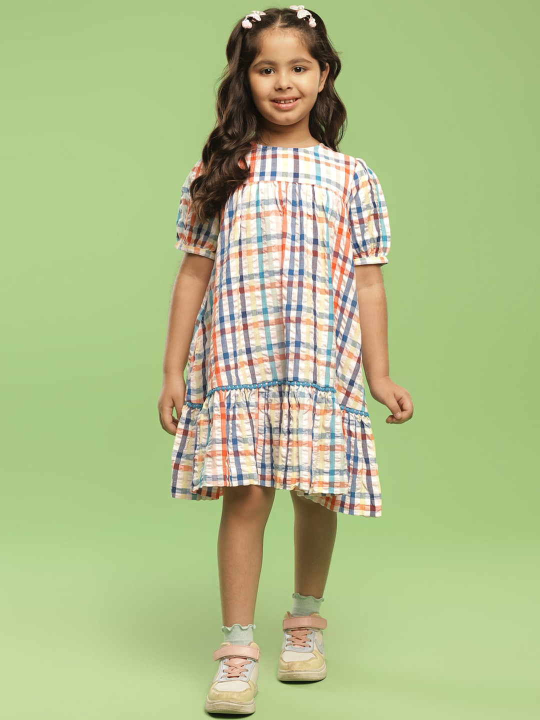 Buy Somersault Girls Checked A Line Dress - Dresses for Girls 28307088 ...