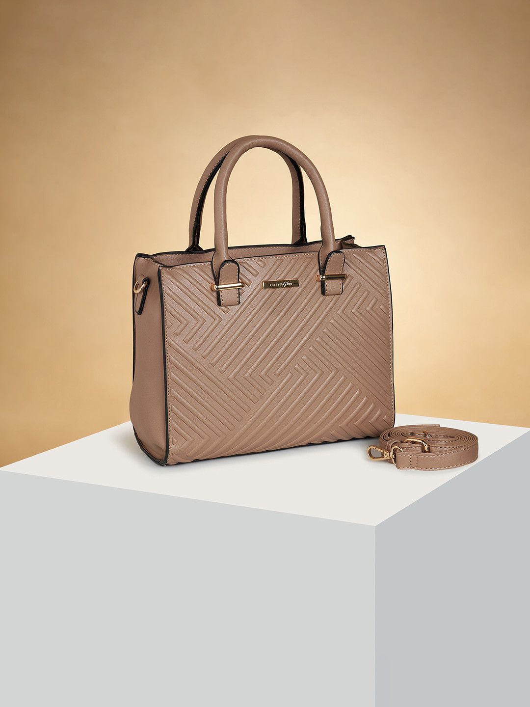 Buy Forever Glam By Pantaloons Textured Structured Handheld Bag ...