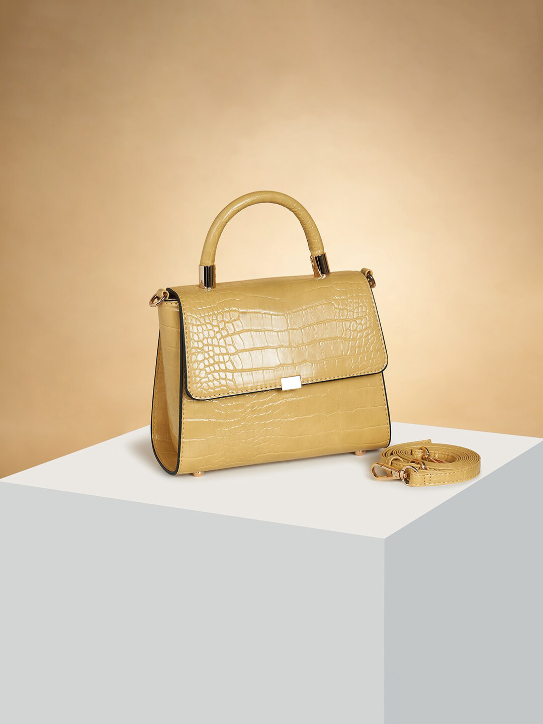 Buy Forever Glam By Pantaloons Textured Swagger Handheld Bag - Handbags ...
