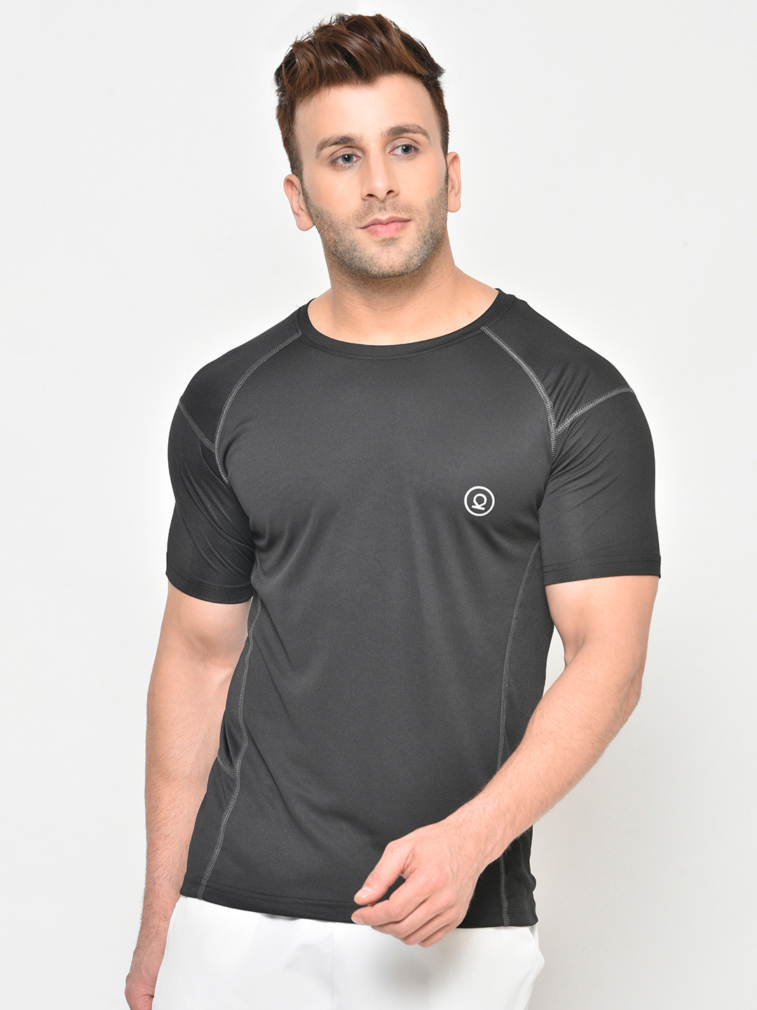 Buy CHKOKKO Round Neck Short Raglan Sleeves Sports T Shirt - Tshirts ...