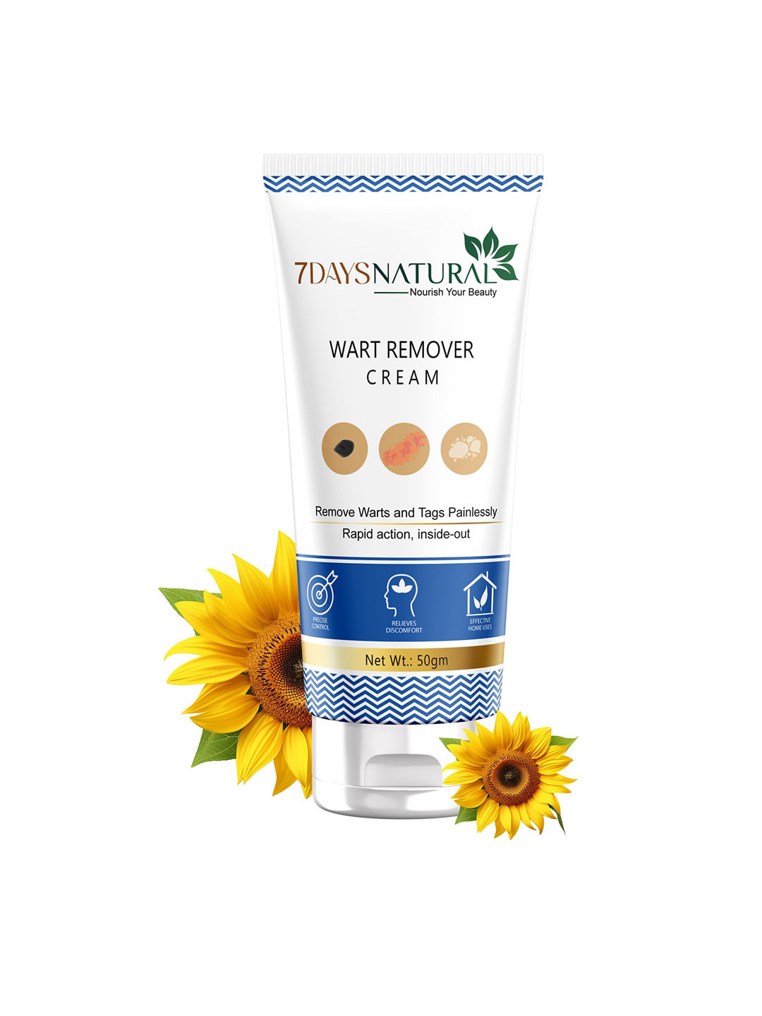 Buy 7 DAYS Wart Remover Cream To Remove Warts & Tags Painlessly 50g ...