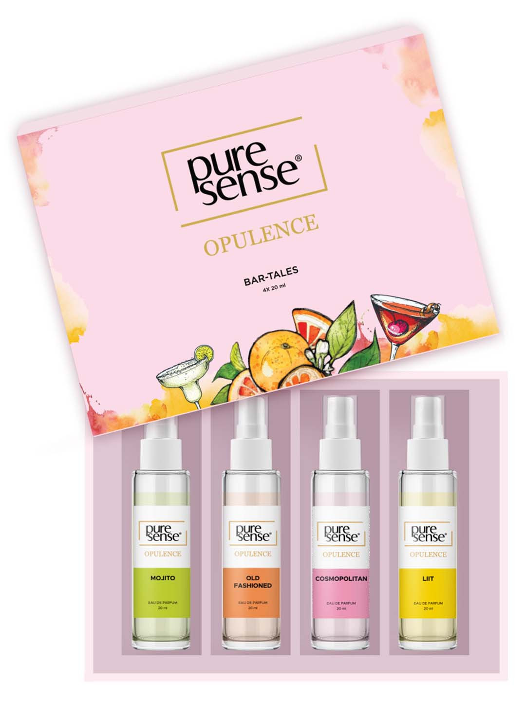 Buy Pure Sense Women Set Of 4 Opulence Bar Tales Eau De Parfum 20ml ...