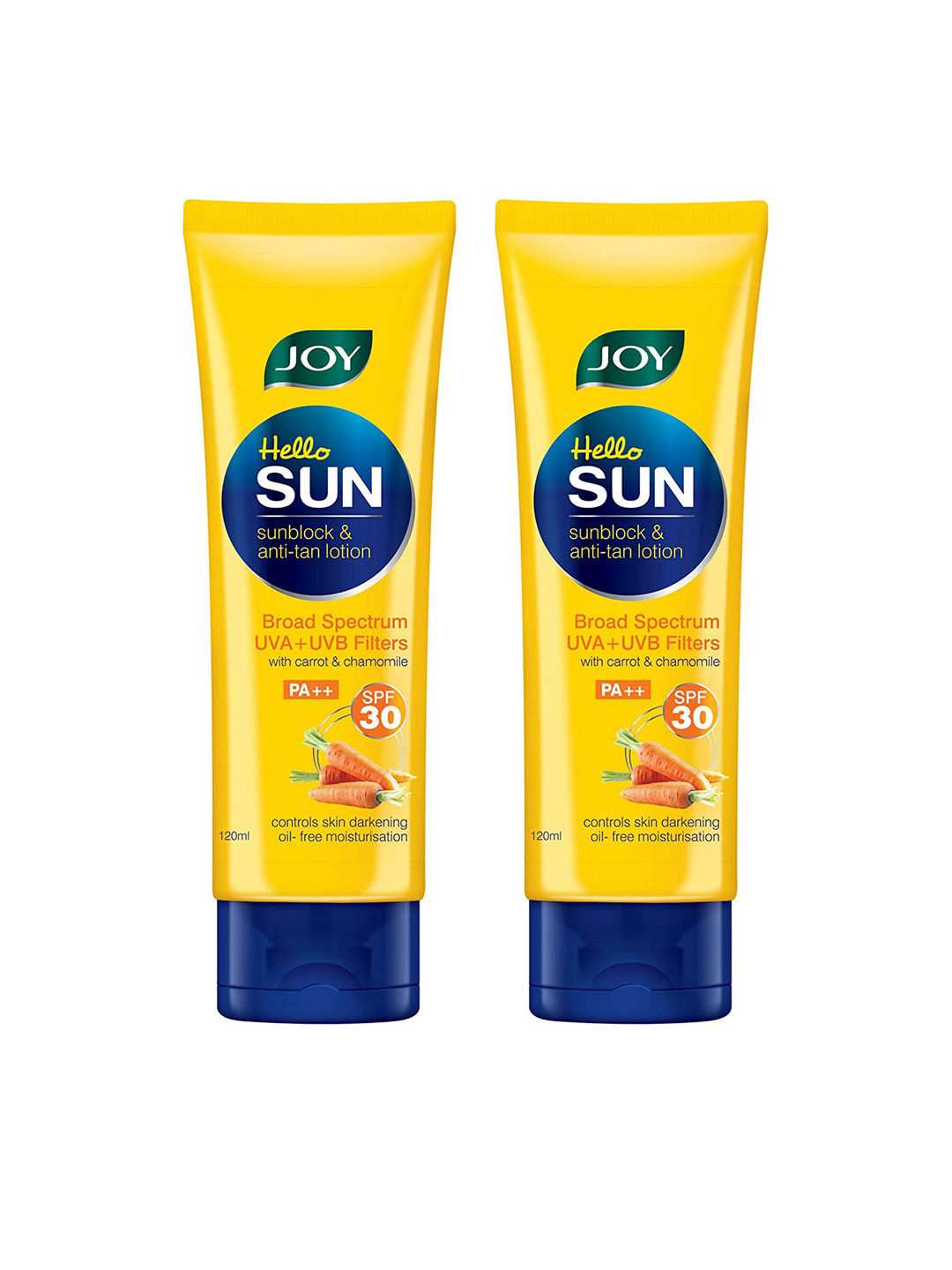 Buy JOY Set Of 2 Hello Sun Sunblock & Anti Tan SPF30 Sunscreen Lotion ...