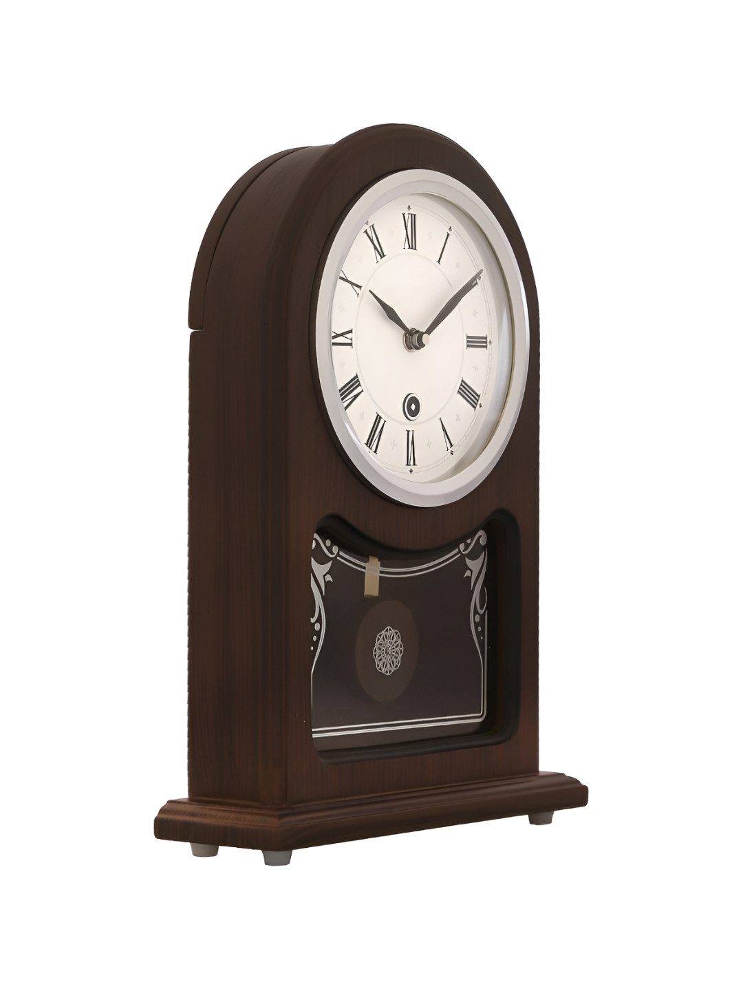 Buy Craft Smith Brown Round Shaped Contemporary Pendulum Table Clock ...