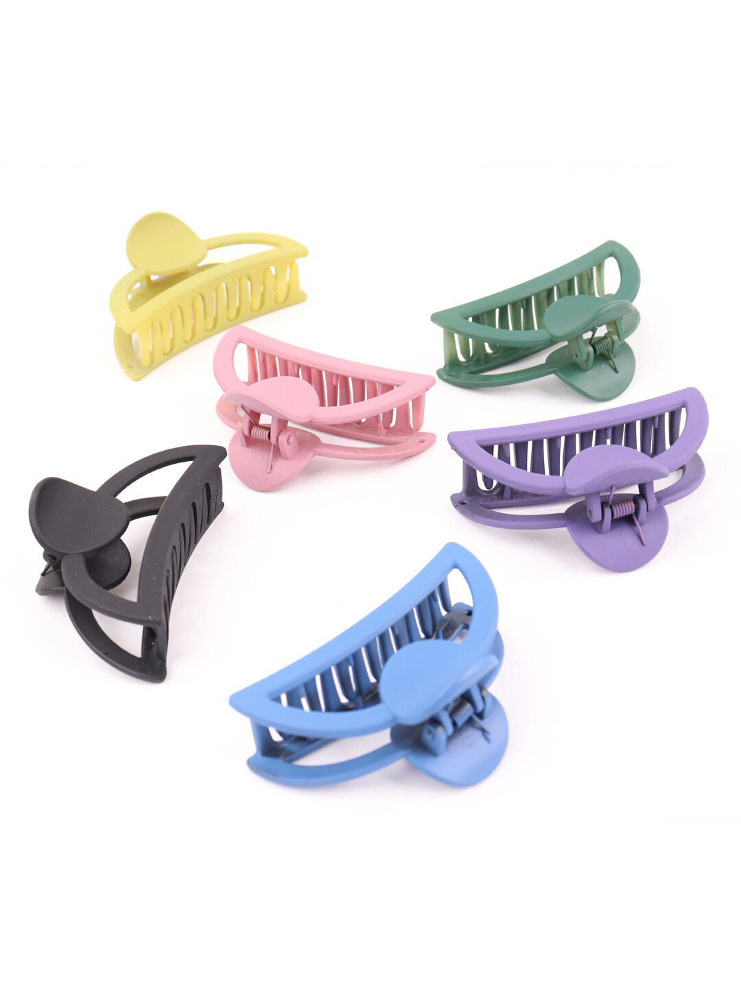 Buy VAGHBHATT Women Set Of 6 Claw Clips - Hair Accessory for Women ...