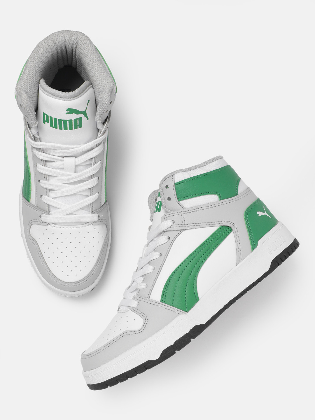 Buy Puma Kids RBD Game Mid Youth Colourblocked Mid Top Sneakers ...