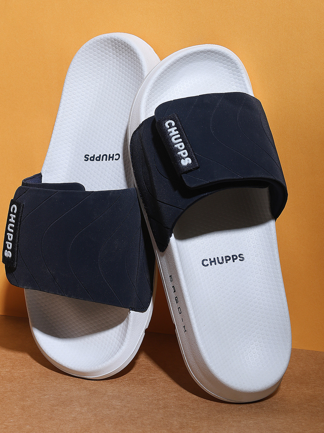 Buy CHUPPS Men's Flow ErgoX Plus Comfort Slider - Flip Flops for Men ...