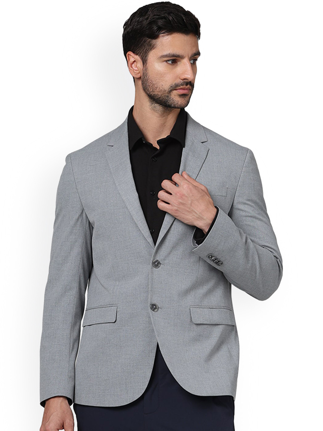 Buy Celio Slim Fit Single Breasted Casual Blazer - Blazers for Men ...