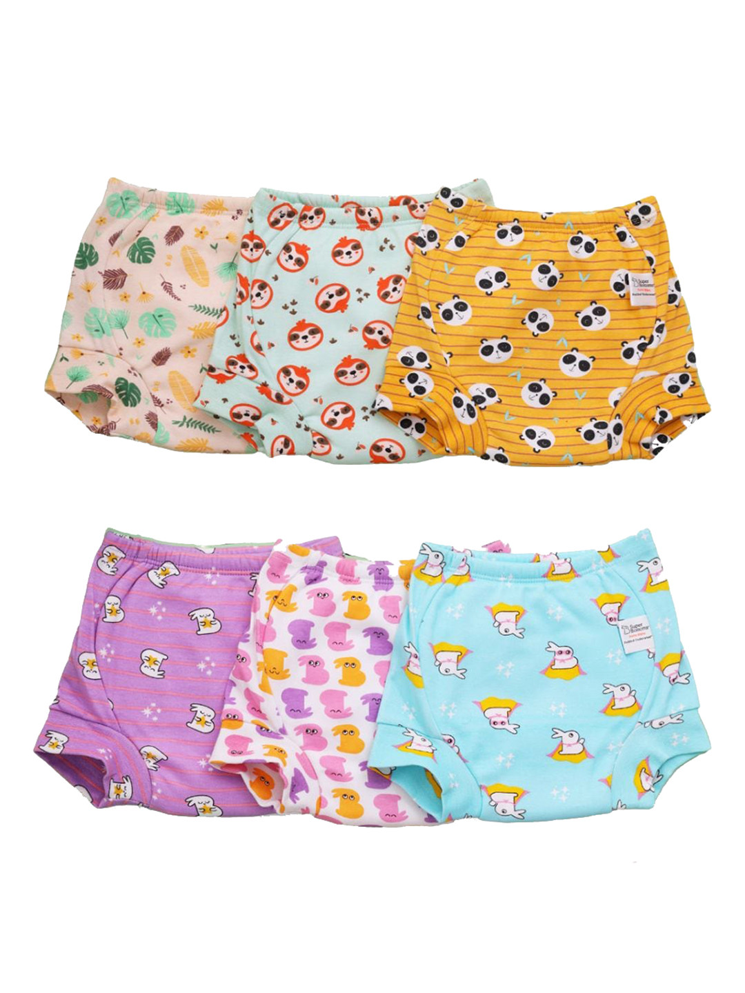Buy SuperBottoms Set Of 6 Super DryFeel Layer Pure Cotton Padded Potty ...