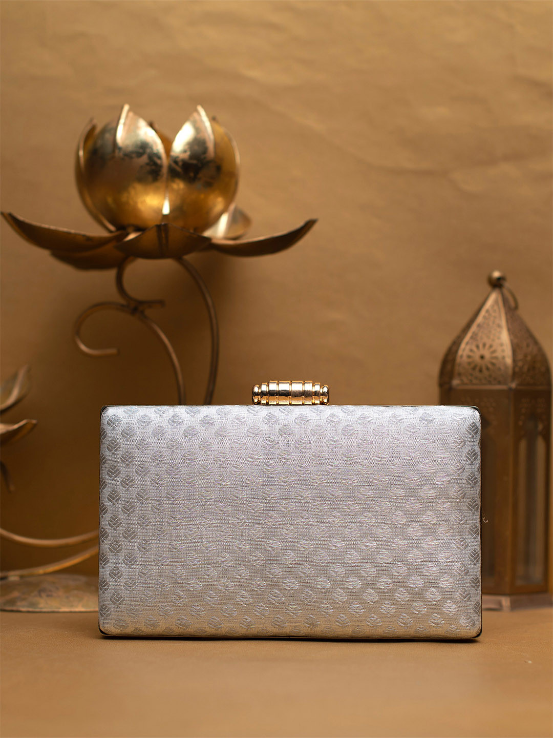 Buy ARTKLIM Embroidered Brocade Box Clutch - Clutches for Women ...